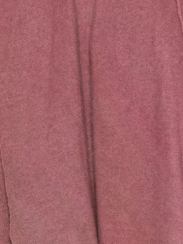 Fedeli Rosewood Open Front Long Sleeve Cardigan