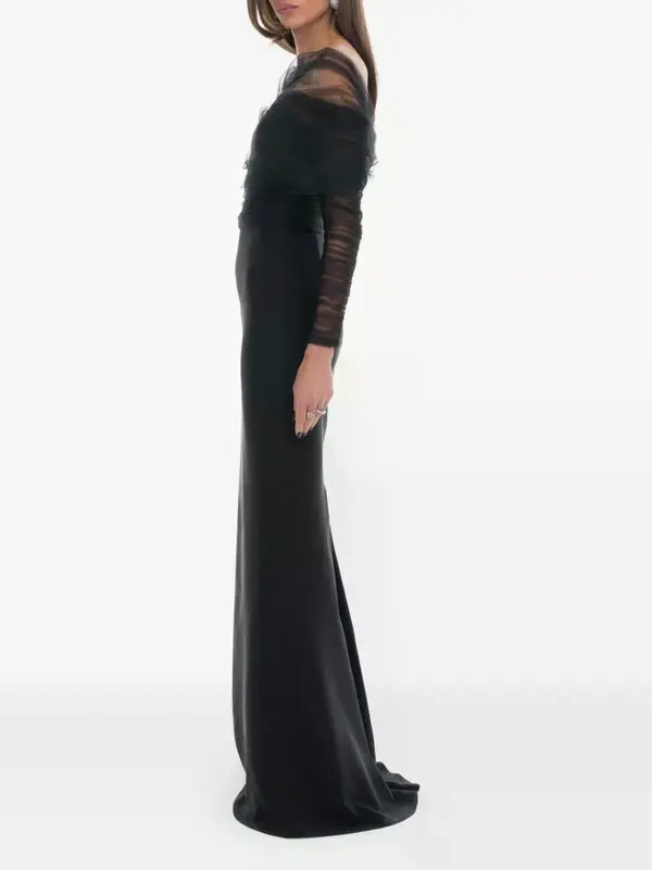 ANA RADU Off-shoulder Tulle Gown