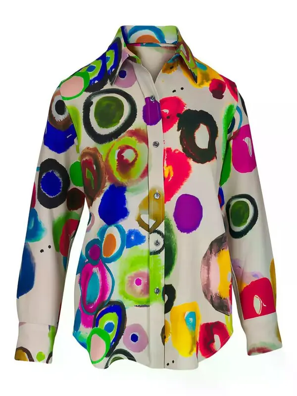 Libertine Jh Gouache Patterned Shirt - Neutrals