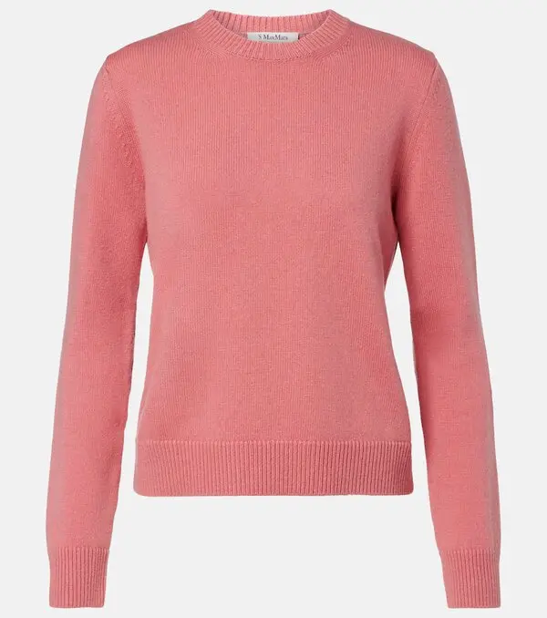 Max Mara Wool And Cashmere Crewneck Sweater - Pink
