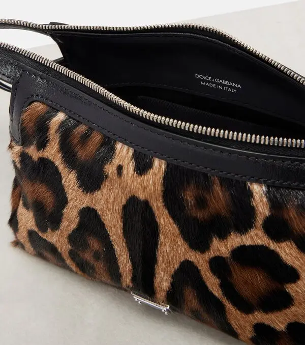 Dolce & Gabbana Vittoria Leopard-print Calf Hair Tote Bag
