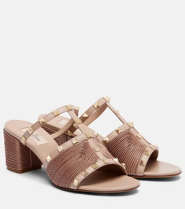 Valentino Garavani Rockstud 60 Leather Mules
