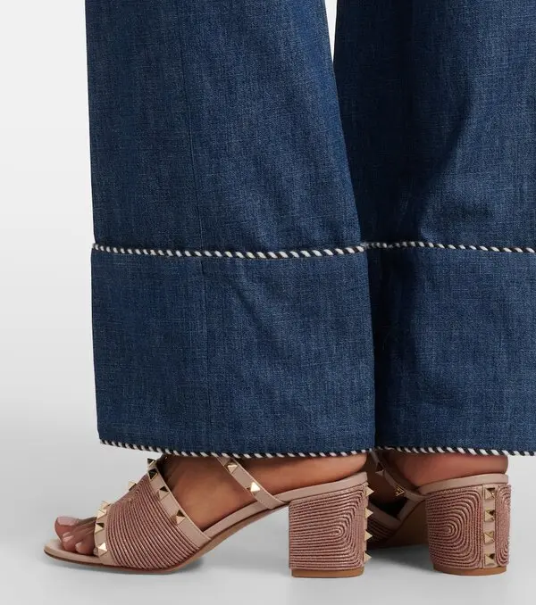 Valentino Garavani Rockstud 60 Leather Mules