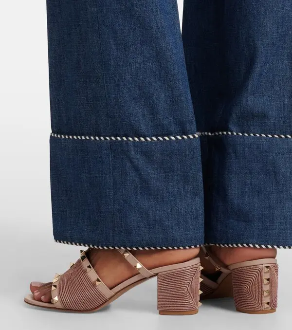 Valentino Garavani Rockstud 60 Leather Mules