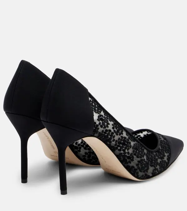 Manolo Blahnik Capcour 90 Lace Pumps
