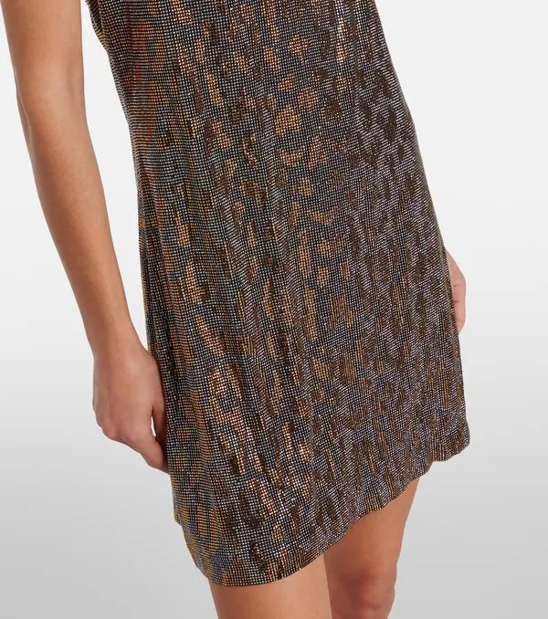 Roberto Cavalli Embellished Halterneck Slip Dress