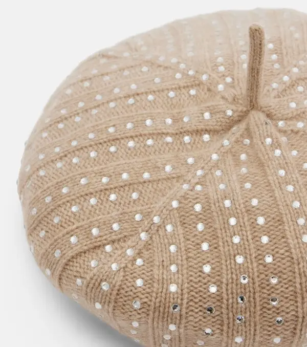 Max Mara Embellished Cashmere Beret
