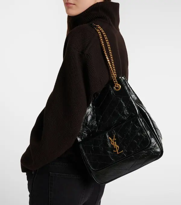 Saint Laurent Niki Small Leather Tote Bag