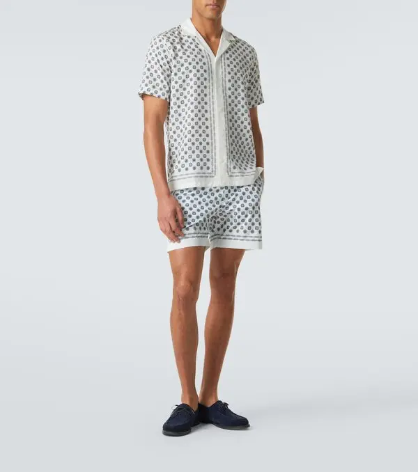 Orlebar Brown Maitan Printed Bowling Shirt