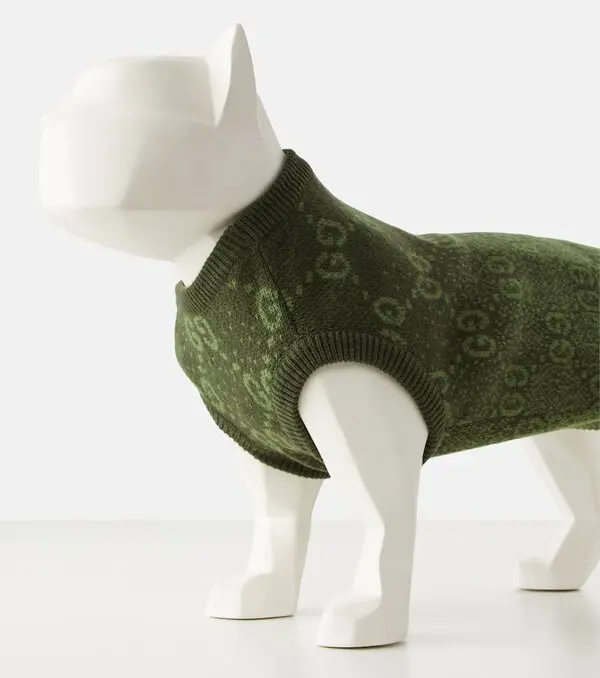 Gucci Gg Wool Dog Sweater
