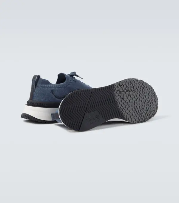 Brunello Cucinelli Techno Knit Lace-up Sneakers