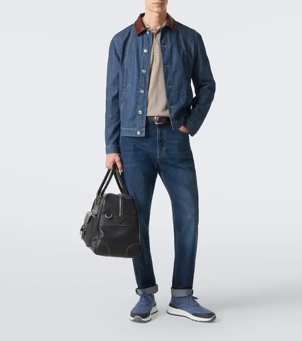 Brunello Cucinelli Techno Knit Lace-up Sneakers