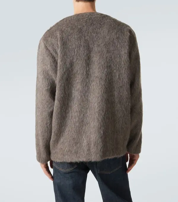 Our Legacy Cardigan With Leather Trims