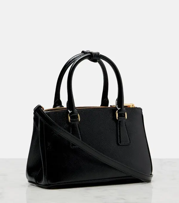 Prada Galleria Leather Top-handle Bag - Black