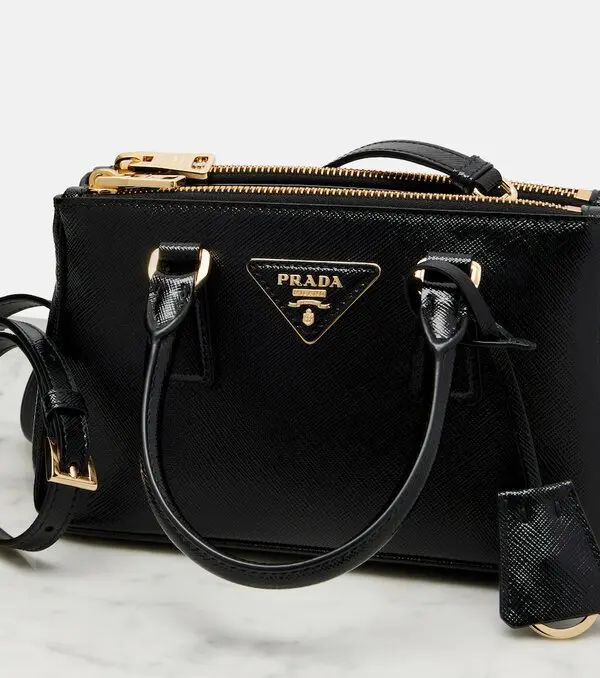 Prada Galleria Leather Top-handle Bag - Black