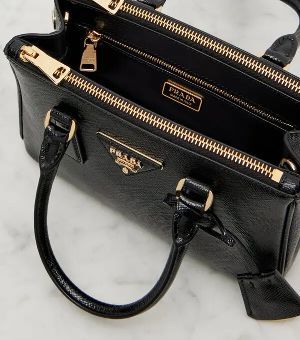 Prada Galleria Leather Top-handle Bag - Black
