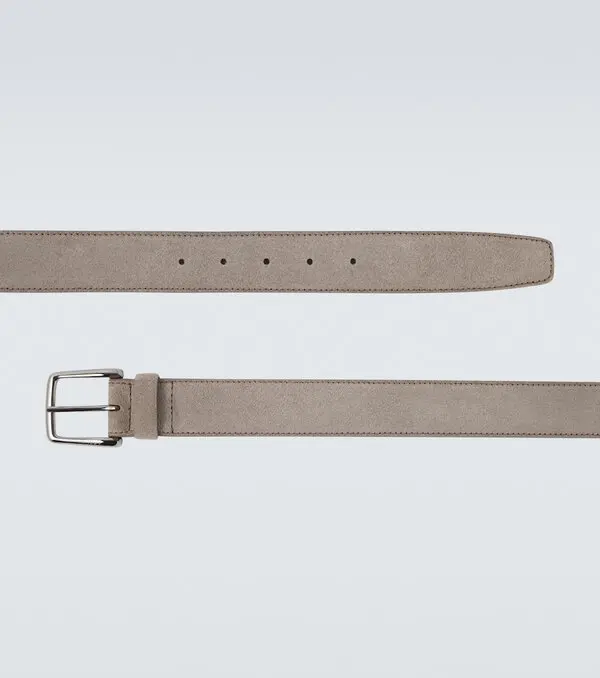 TOD'S Suede Belt - Grey