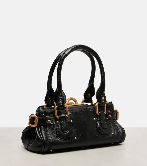 Chloé Paddington Small Leather Shoulder Bag - Black