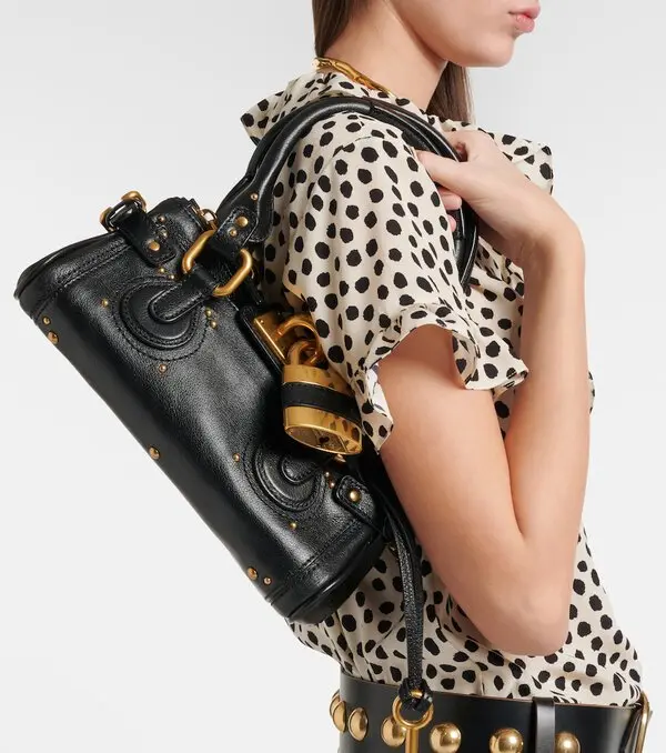 Chloé Paddington Small Leather Shoulder Bag - Black