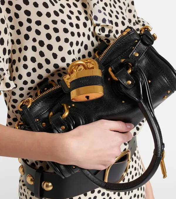 Chloé Paddington Small Leather Shoulder Bag - Black
