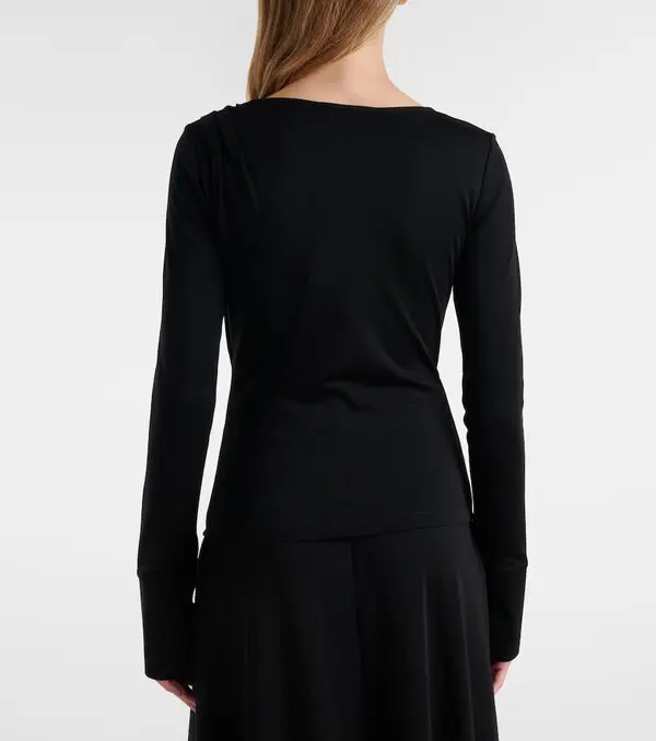 Max Mara Adagio Virgin Wool Wrap Top
