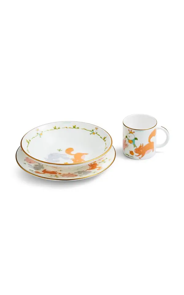 Tiffany & Co. Exclusive Set-of-three Land Animals China Baby Dish Set - Multi