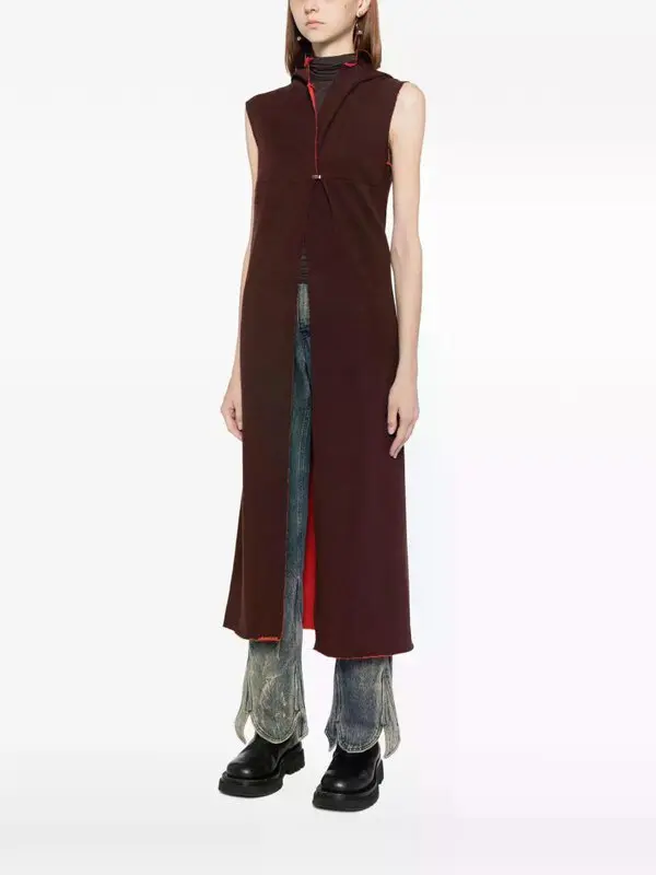 MA+ Sleeveless Hooded Maxi Vest