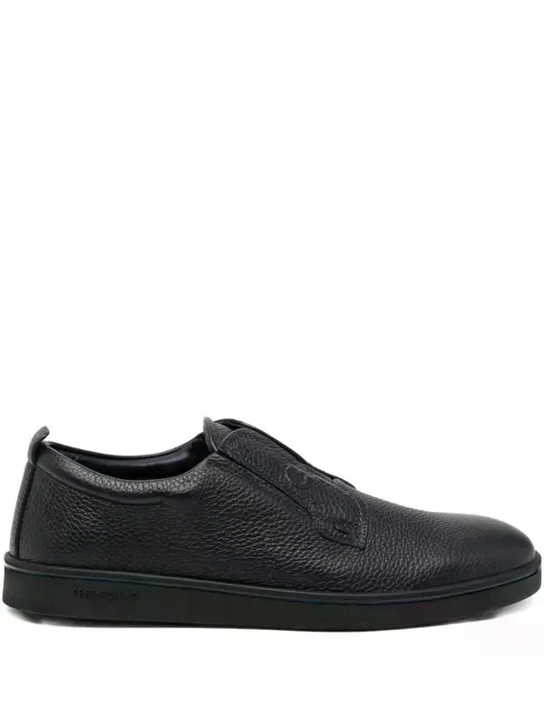 FERRAGAMO Engraved Logo Slip-on Sneakers