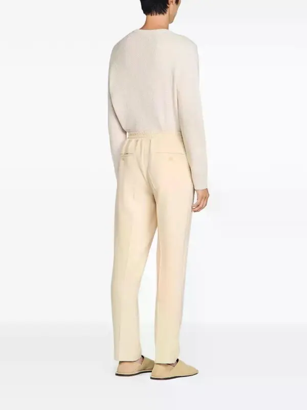 Sandro Elasticated Straight-leg Trousers