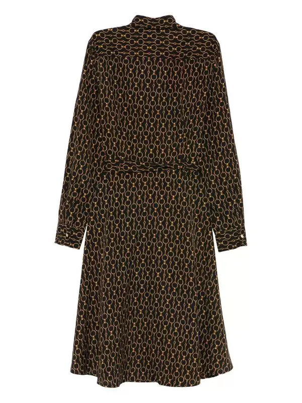 Ralph Lauren Chain Print Midi Dress