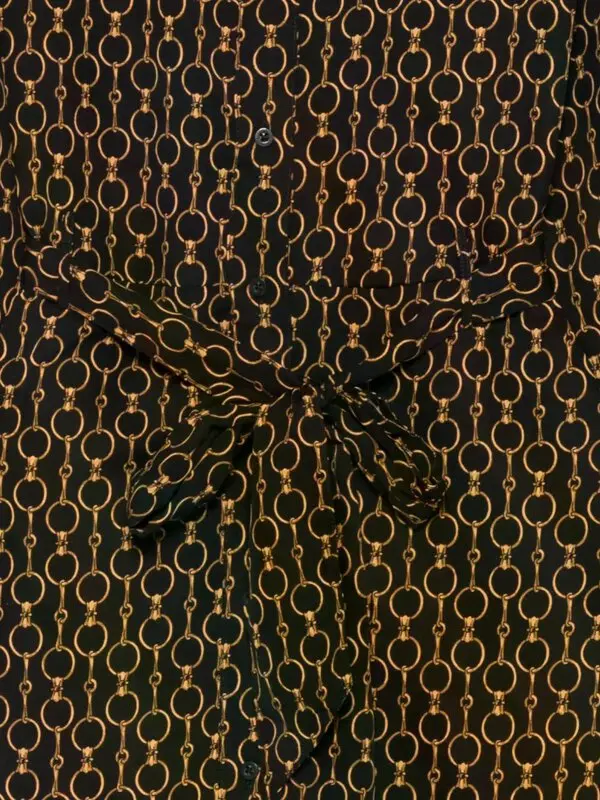 Ralph Lauren Chain Print Midi Dress