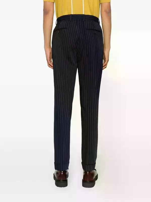 Polo Ralph Lauren Pinstripe Slim-leg Tailored Trousers - Blue