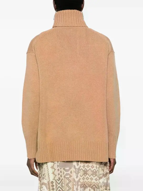 Polo Ralph Lauren Camel Wool-cashmere Blend Roll Neck Jumper