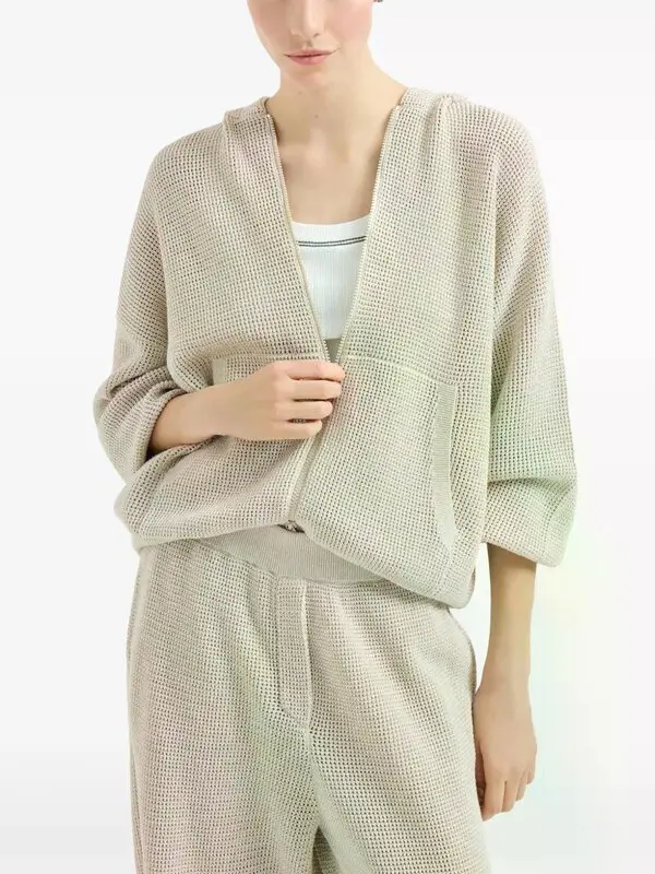 Brunello Cucinelli Hooded Zip-up Cardigan