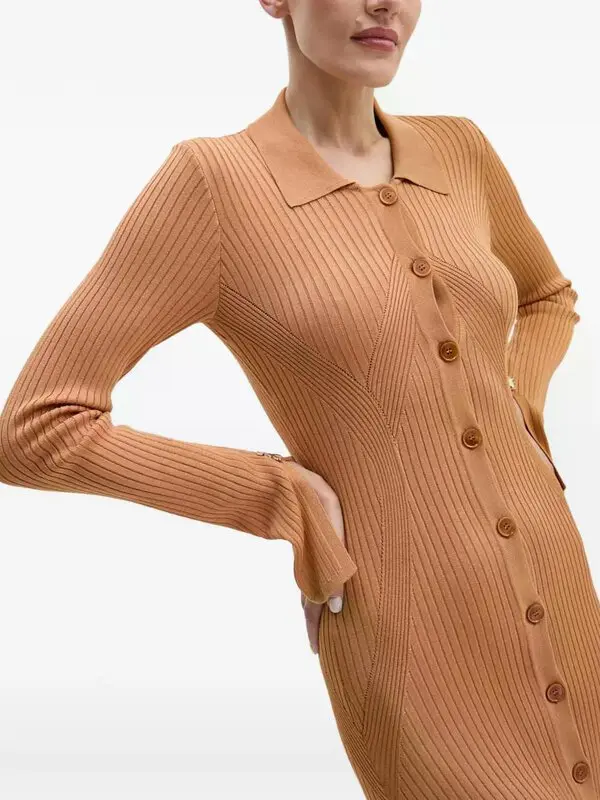 Patrizia Pepe Ribbed Knit Midi Dress