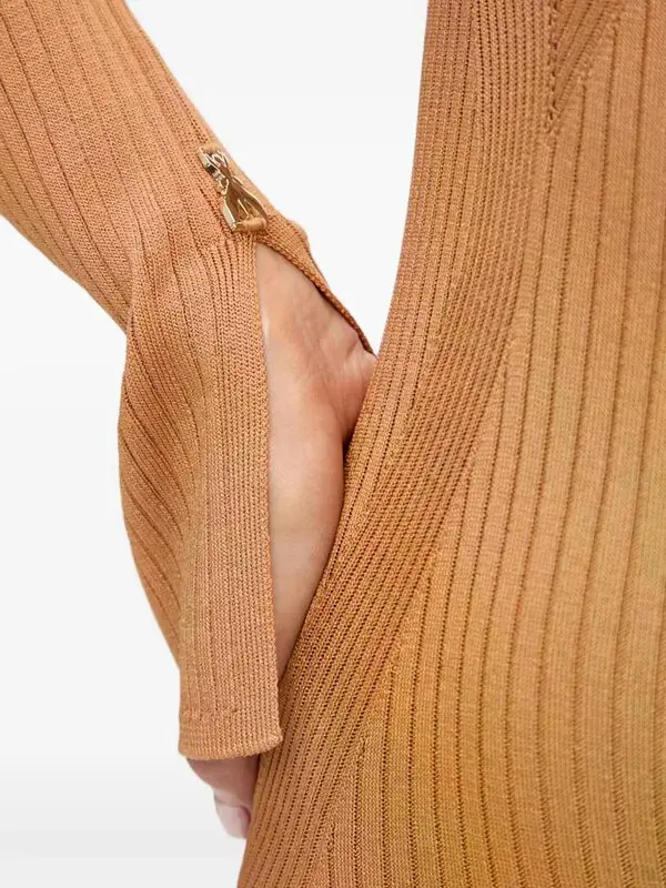 Patrizia Pepe Ribbed Knit Midi Dress