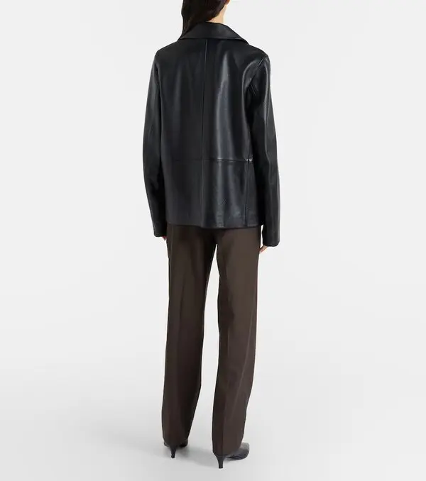 TOTEME Pleated Wide-leg Wool Trousers