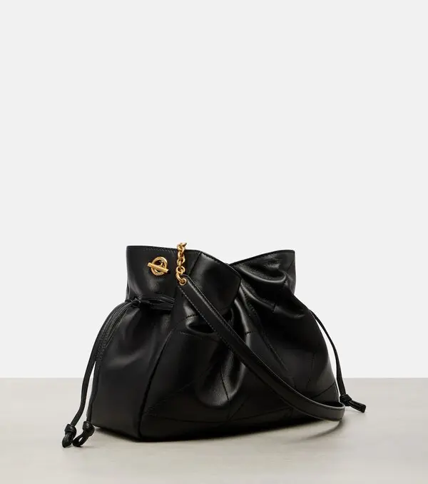 Saint Laurent Jamie Small Leather Shoulder Bag - Black