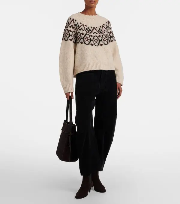 NILI LOTAN Shon Cotton-blend Barrel-leg Pants - Black