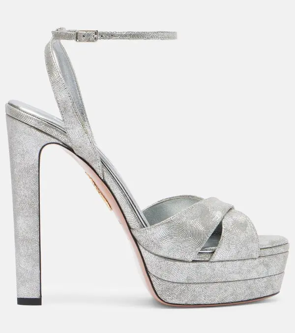 AQUAZZURA Divine 130 Platform Sandals
