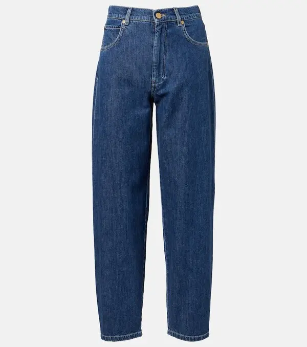 Max Mara Masia Barrel-leg Jeans - Blue