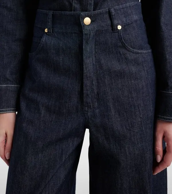Max Mara Lavinia High-rise Wide-leg Jeans