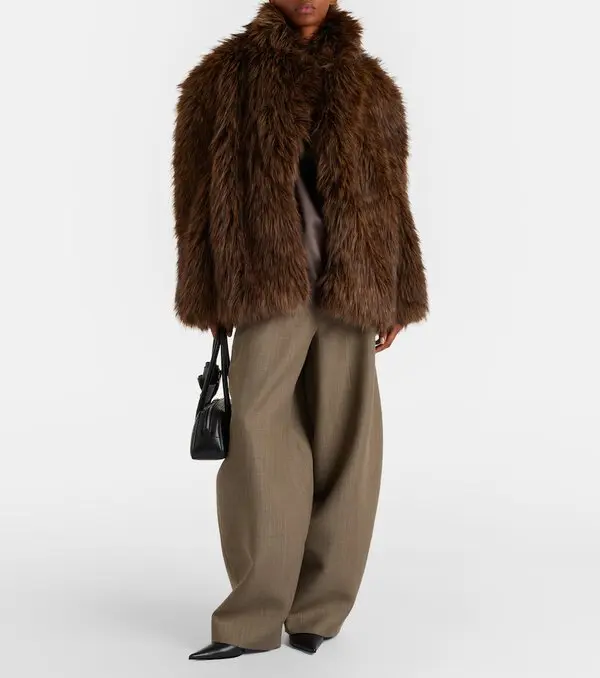 Magda Butrym Cropped Fur Jacket