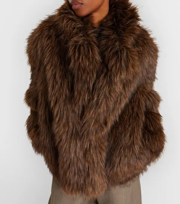 Magda Butrym Cropped Fur Jacket
