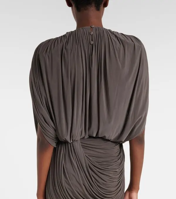 Magda Butrym Draped Jersey Top - Brown