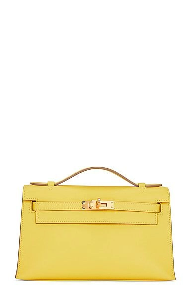 Hermès Calfskin Kelly Pochette Handbag