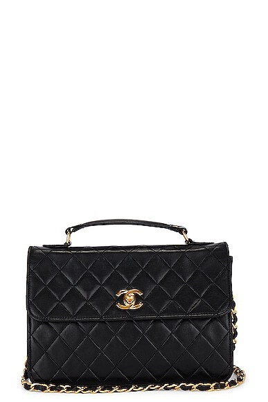 Chanel Lambskin Vintage Flap Bag - Black