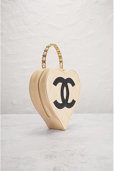 Chanel 1994 Patent Heart Vanity Bag