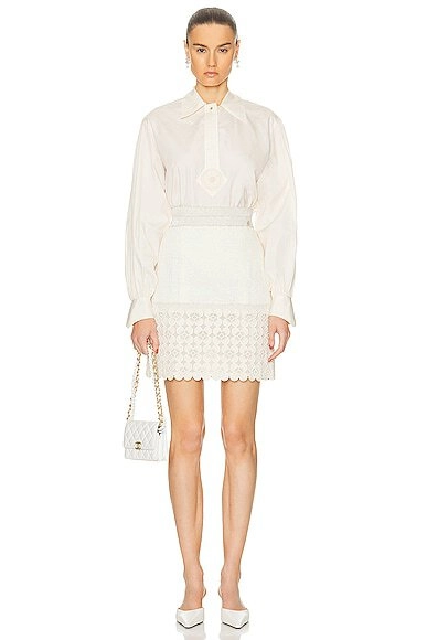 Chanel Balloon Sleeve Shirt