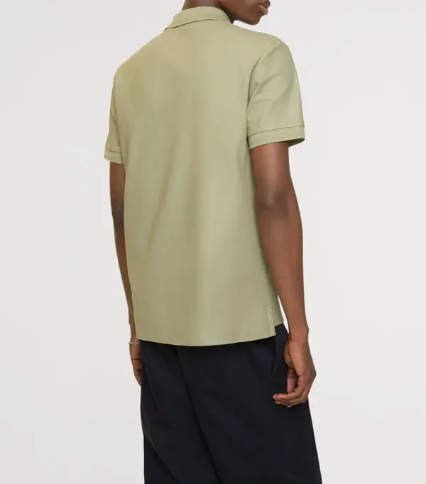 Burberry Cotton Ekd-embroidered Polo Shirt - Green